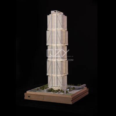 China 1/300 CIMC Office Building White Model Realistic Architectural Physical Model for sale