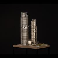 China 1/300 River Park Residencial Model With Electroplating Handmade 3D Printing for sale
