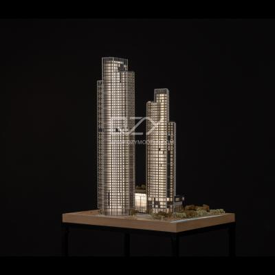 China 1/300 River Park Residencial Model With Electroplating Handmade 3D Printing for sale
