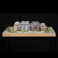 China 1/350 Clapham Park Apartment Model Interior Decoration Physical Model For Display / Study for sale