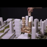 China 1:1000 Concept Architectural Model ABS Maple Wood Handmade 50kg Display for sale