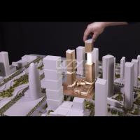 China 1:1000 Concept Architectural Model ABS Maple Wood Handmade 50kg Display for sale
