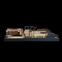 China 1:150 Office Building Model ABS Acrylic Wood Handmade 3D Printing Laser Cutting for sale