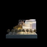 China 1:150 Office Building Model ABS Acrylic Wood Handmade 3D Printing Laser Cutting for sale