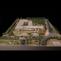 China 1:75 Riyadh Palm View Office Building Model with Warm White Illumination for sale