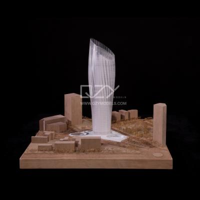 China Berhan Bank Office Building Model 1:100 Scale with 4000K LED Illumination - Handmade Architectural Display for sale