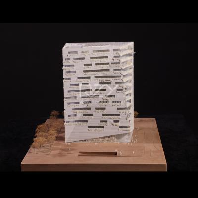 China 1:100 Sanko Office Building Wooden Architectural Model for sale