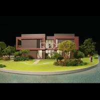 China 1:50 Scale Realistic Villa Model with Illumination for sale
