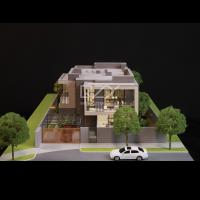 China 1:50 Scale Realistic Villa Model with LED Lighting for sale