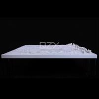 China 1:800 White Architectural Concept Model with Warm Lighting for sale