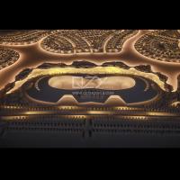 China 1:800 White Architectural Concept Model with Warm Lighting for sale