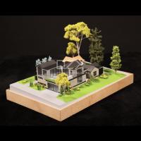 China Aspen 1:72 Luxury Villa Model with Illumination for sale