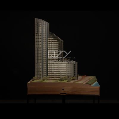 China 1:110 Greenwich Peninsula Architectural Model with Illumination for sale