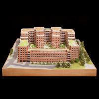 China 1:150 The Pages Wembley Miniature Building Model with 4000K Warm White Illumination for sale