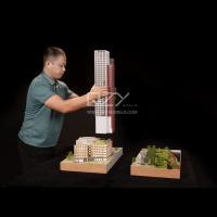 China British Land Architectural Scale Model 1/200 ABS Acrylic Metal Wood 60cm Display for sale