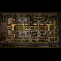 China 1:350 Scale Clapham Park Apartment Model with Illumination 25 Days Lead Time Architectural Display for sale