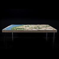 China 1:1000 Urban Planning Model Copper Handmade Minimalist Display Study 100kg for sale