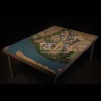China 1:1000 Urban Planning Model Copper Handmade Minimalist Display Study 100kg for sale