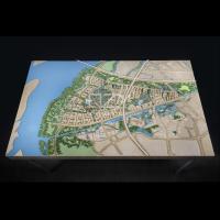China 1:1000 Urban Planning Model Copper Handmade Minimalist Display Study 100kg for sale