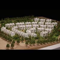 China 1:300 Scale Tirana Residential Architectural Model Handmade ABS Acrylic 25 Day Lead Time for sale