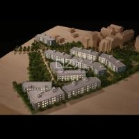 China Tirana 1:500 Scale Architectural Model with Maple Wood Base ABS Acrylic Display Cover Handmade for sale