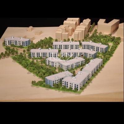 China Tirana 1:500 Scale Architectural Model with Maple Wood Base ABS Acrylic Display Cover Handmade for sale