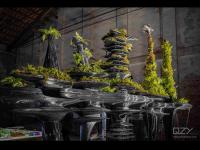 China Sky City Architectural Model 200kg Handmade ABS Acrylic Maple Wood Display Study Concept for sale