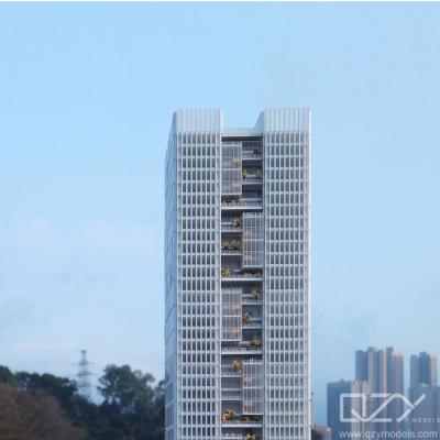 China 1/500 Scale Architectural Model with White and Wooden Elements for sale