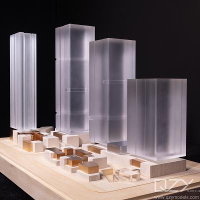 China 1:400 Scale Acrylic Plexiglass Architectural Model with ABS Metal for Display for sale