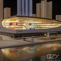 China KPF 1:500 Guangzhou MixC Center Architectural Scale Model CNC Carving Thermoforming for sale