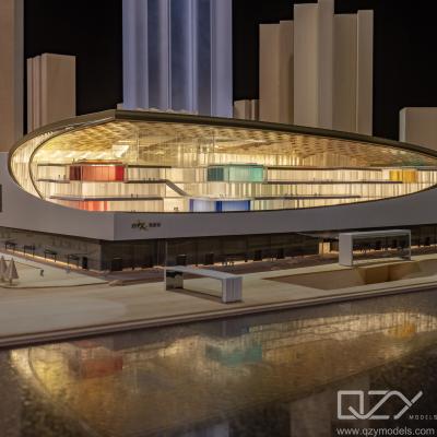 China KPF 1:500 Guangzhou MixC Center Architectural Scale Model CNC Carving Thermoforming for sale