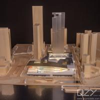 China KPF 1:500 Guangzhou MixC Center Architectural Scale Model CNC Carving Thermoforming for sale