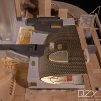 China KPF 1:500 Guangzhou MixC Center Architectural Scale Model CNC Carving Thermoforming for sale