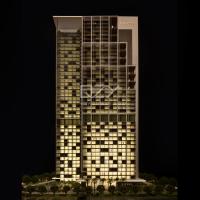 China 1:125 Scale Architectural Model Dubai Sierra Tower Acrylic ABS Metal Miniature Building Display for sale