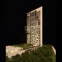 China 1:125 Scale Architectural Model Dubai Sierra Tower Acrylic ABS Metal Miniature Building Display for sale