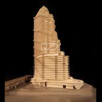 China 1:200 Scale Handmade Solid Wood Architectural Concept Model with Realistic Detail for sale