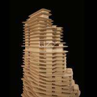 China 1:200 Scale Handmade Solid Wood Architectural Concept Model with Realistic Detail for sale