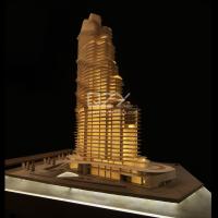 China 1:200 Scale Handmade Solid Wood Architectural Concept Model with Realistic Detail for sale