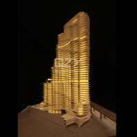 China 1:200 Scale Handmade Solid Wood Architectural Concept Model with Realistic Detail for sale