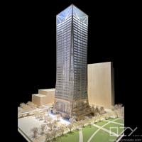 China Aedas Design 1:200 Scale Miniature Building Models with Etching for Office Display for sale