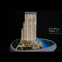 China 1/100 Scale Missoni Dubai Residential Tower Architectural Model with LED Lighting for sale