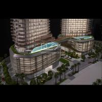 China 1:100 Scale Illuminated Realistic Abu Dhabi C11-15 Residence Architectural Model 4000K for sale