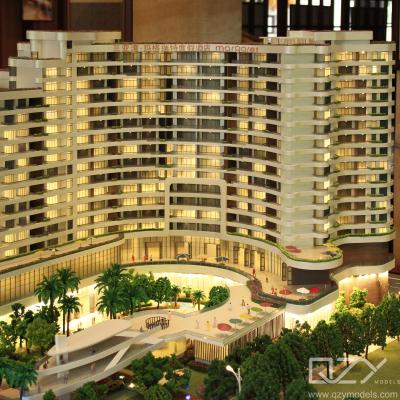 China Sanya Marguerite Resort Hotel 1:100 Scale Architectural Model 400cm x 300cm with Full Lighting for sale