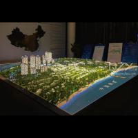 China 1:300 Scale Urban Architectural Model with Full Lighting and Laser Cutting for Villa Display for sale