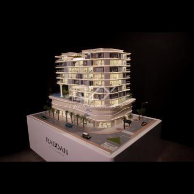 China 1:40 Scale Luxury Residential Architectural Model with Full LED Lighting for Industrial Display for sale