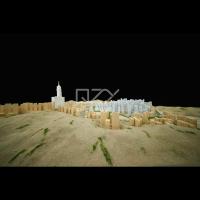 China 1:500 Mecca Mathaba Urban Planning Sand Table Model with Warm White 4000K and Cool White 6000K Lighting for sale