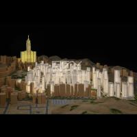 China 1:500 Mecca Mathaba Urban Planning Sand Table Model with Warm White 4000K and Cool White 6000K Lighting for sale