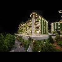 China DANDARA Mountain Eco-Residential Architectural Scale Model 1:100 with Full Lighting for sale