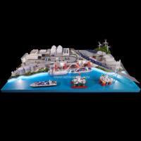 China 1:100 Scale Port Model with Dynamic Operation Simulation and Intelligent Lighting for Dammam Port for sale