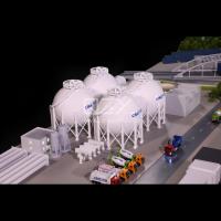China 1:100 Scale Smart Port Sand Table Model with Dynamic Operation Simulation and Intelligent Lighting for Dammam Port for sale